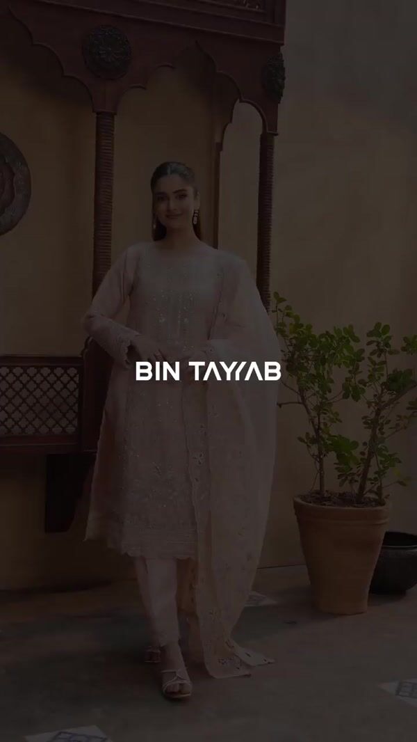 Organza Kurta Set in Pastel pink by Bin Tayyab - JPR0134 | Laam.pk