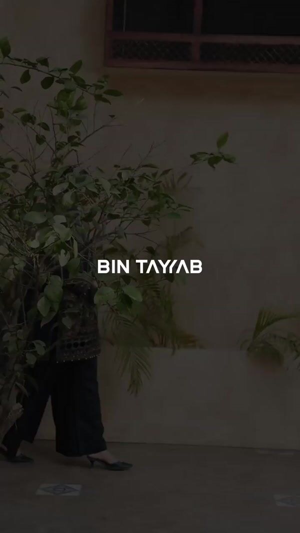 Poly organza Kurta Set in Navy blue by Bin Tayyab - ALN8885 | Laam.pk